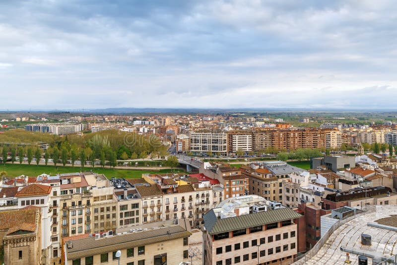 View of Lleida, Spain stock photo. Image of tourism - 129903610