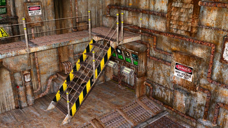 View of the Loading Room on Top with the Second Floor Stock ...