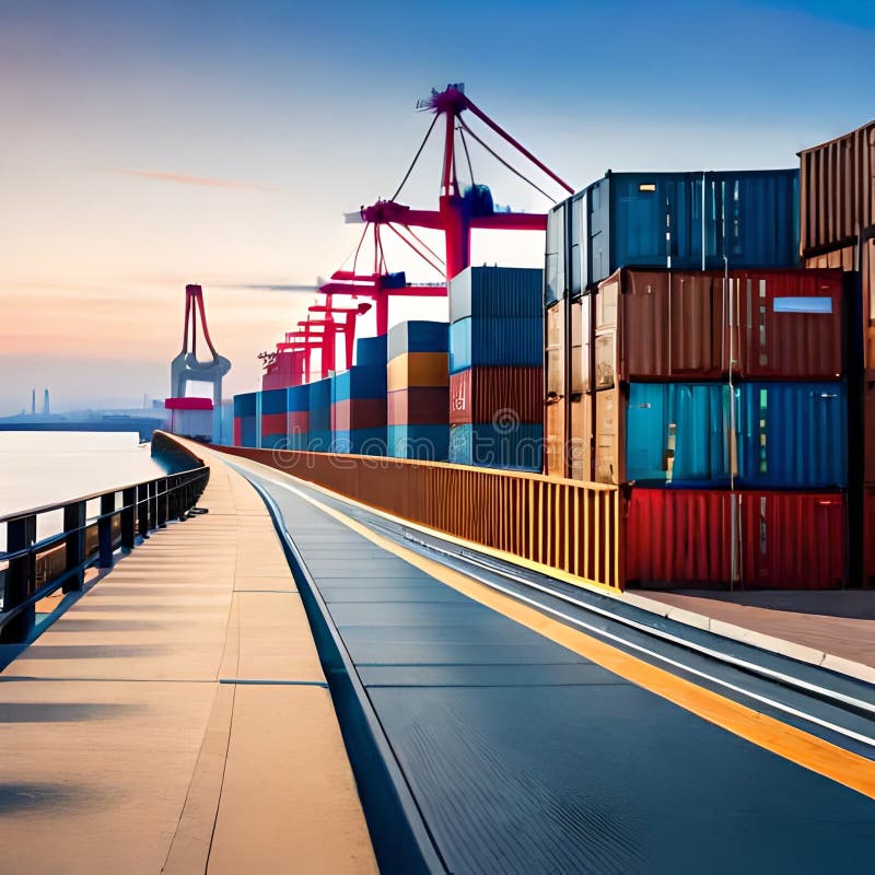 Unloading Containers Stock Illustrations – 2,456 Unloading Containers ...