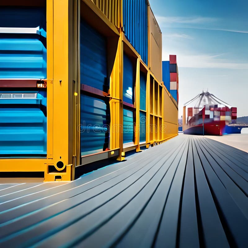 Unloading Containers Stock Illustrations – 1,636 Unloading Containers ...