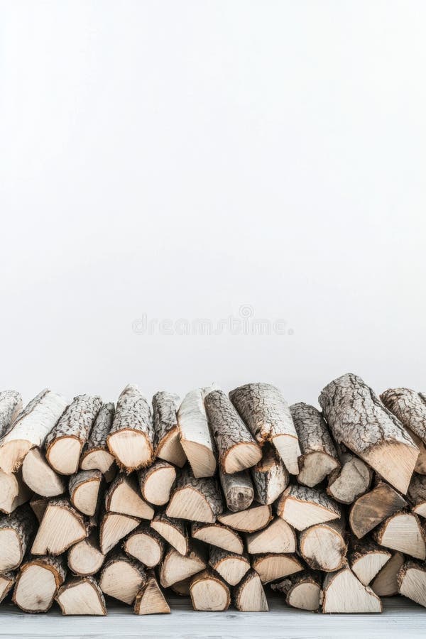 View Logs Formation Closeup Firewood Stack Stock Illustration ...