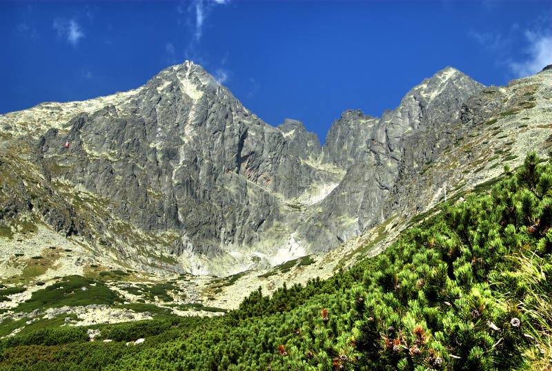 Peak Of Lomnicky Stit In Vysoke Tatry National Park, Slovakia Stock ...