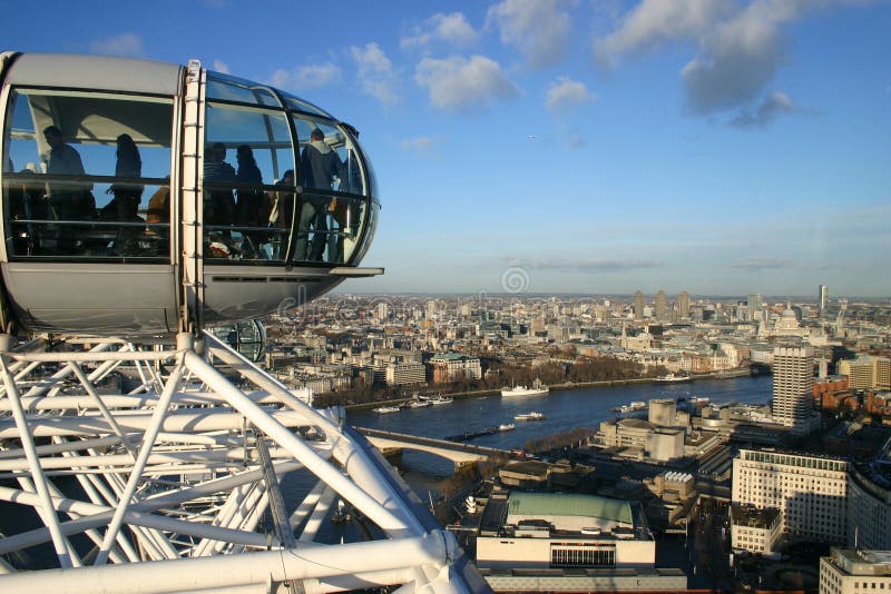 View from the London Eye editorial image. Image of metropolis - 8728820