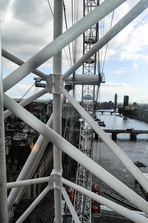 View from London Eye on River Themes and London Editorial Photo - Image ...