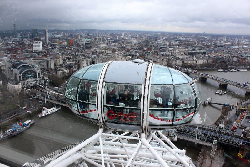 View from london eye view editorial photography. Image of london ...