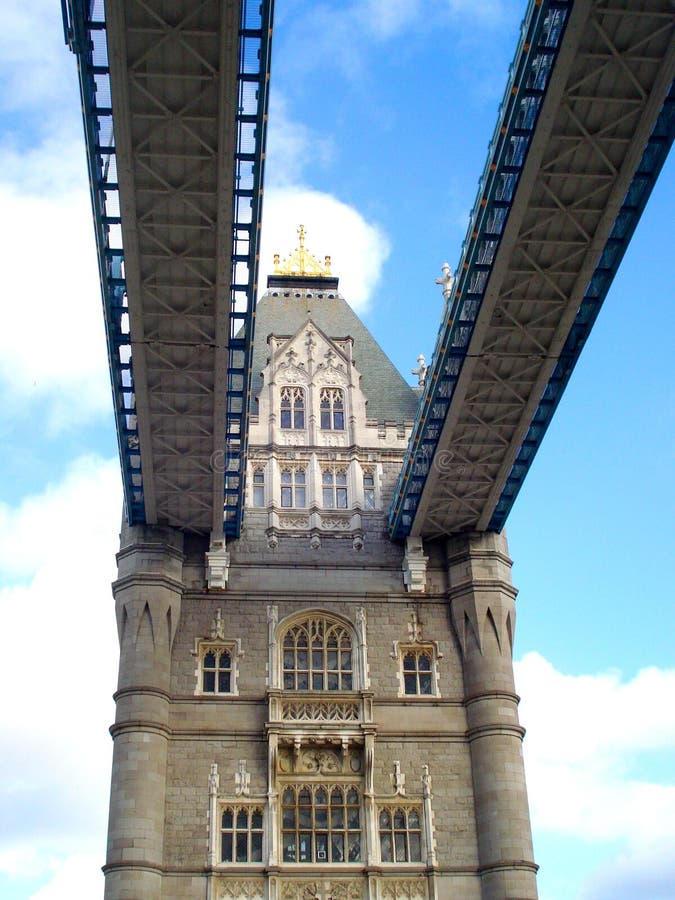View of London Tower Bridge from Below. Stock Photo - Image of ...
