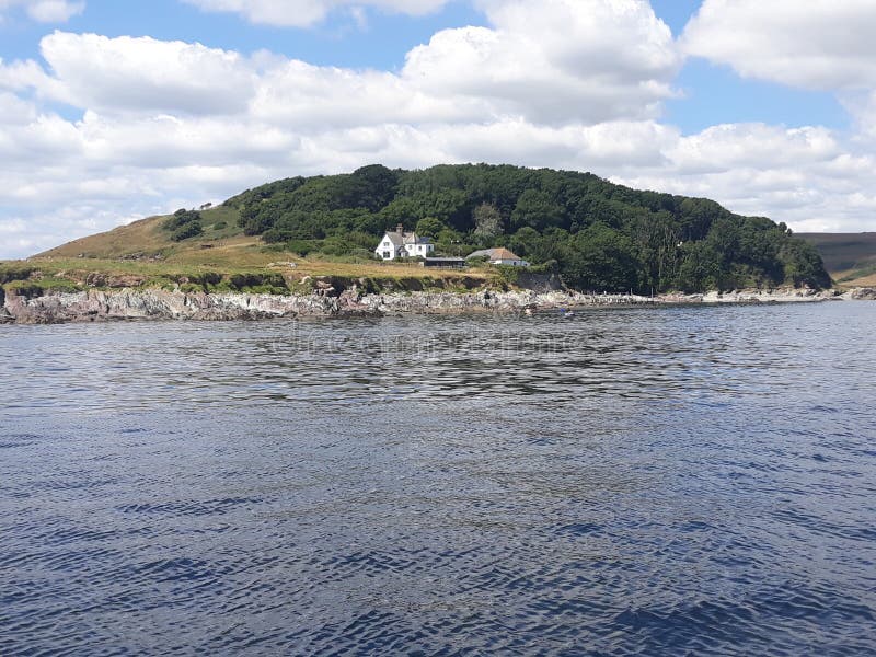 View of Looe island stock image. Image of looe, beach - 285854981