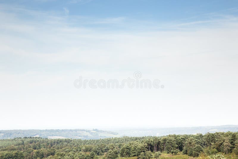 View Looking Across the Valley Stock Image - Image of field, nature ...