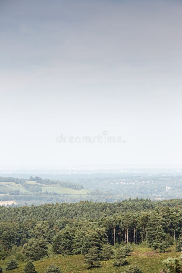 View Looking Across the Valley Stock Image - Image of background ...