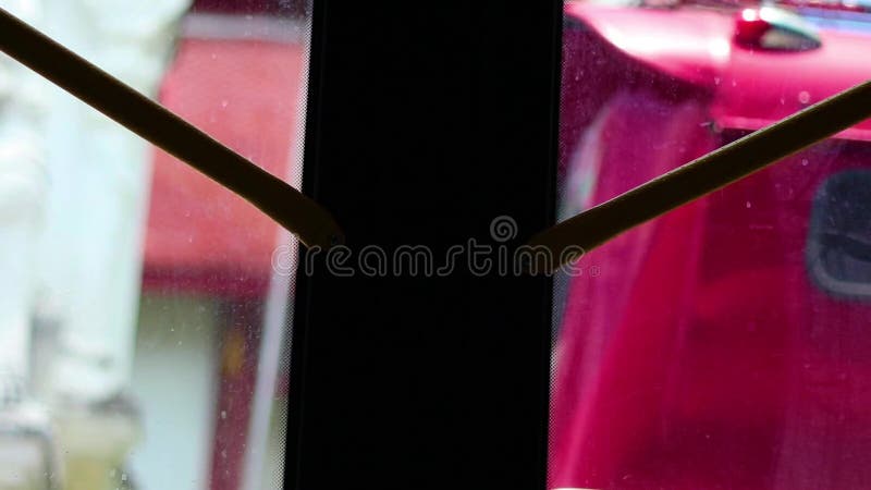 View of Looking through the Bus Windows at the Chingmai City Stock ...