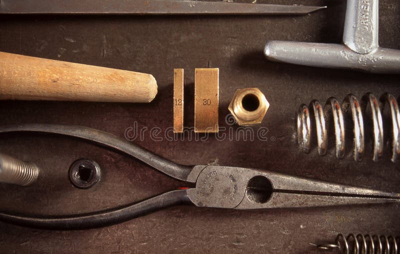 Detail of Book Binding Tools Stock Image - Image of tools, craftmanship ...