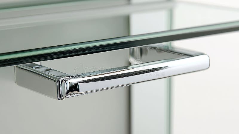 View of the Loop Securing a Glass Door, Showcasing Its Glass-made ...