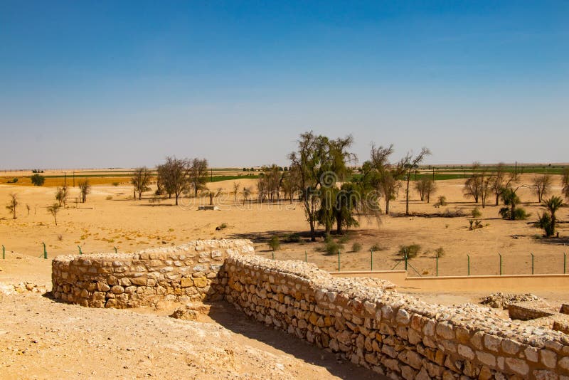 View of Lost City of Ubar in Oman Stock Image - Image of travel, ruins ...