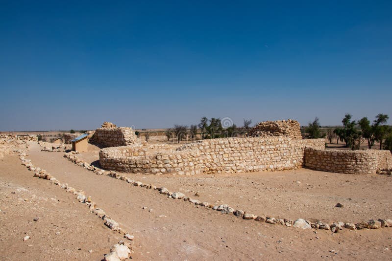 View of Lost City of Ubar in Oman Stock Photo - Image of brown, holiday ...