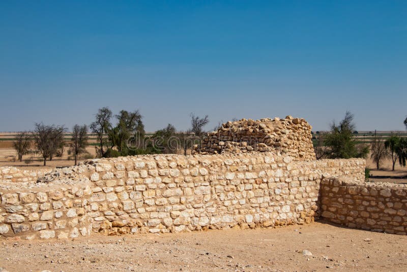 View of Lost City of Ubar in Oman Stock Image - Image of travel, ruins ...