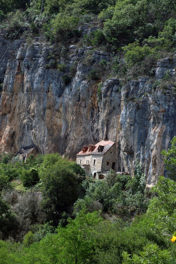 View of the Lot River Valley , the Lot, Dordogne Stock Photo - Image of ...