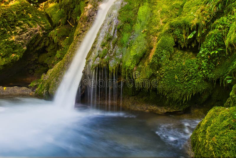 The Lower Part of a Big Cascade Waterfall Toba at Samegrelo Zemo ...