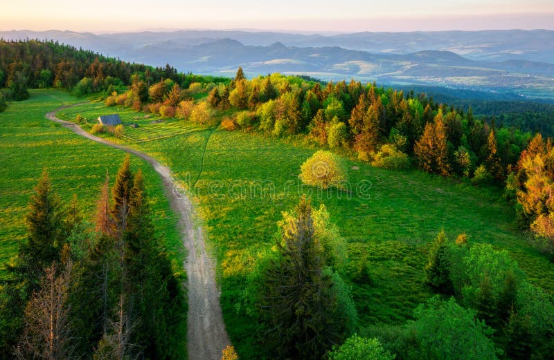 View from Luban stock photo. Image of luban, beskid - 153274242