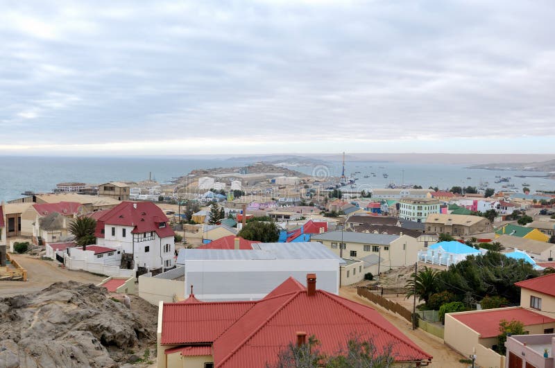 Luderitz general view stock photo. Image of landscape - 35053700