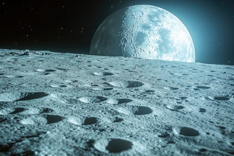 A View of the Lunar Surface, Great for Space-themed Projects or ...