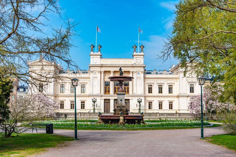 View of the Lund University in Sweden Stock Photo - Image of academy ...