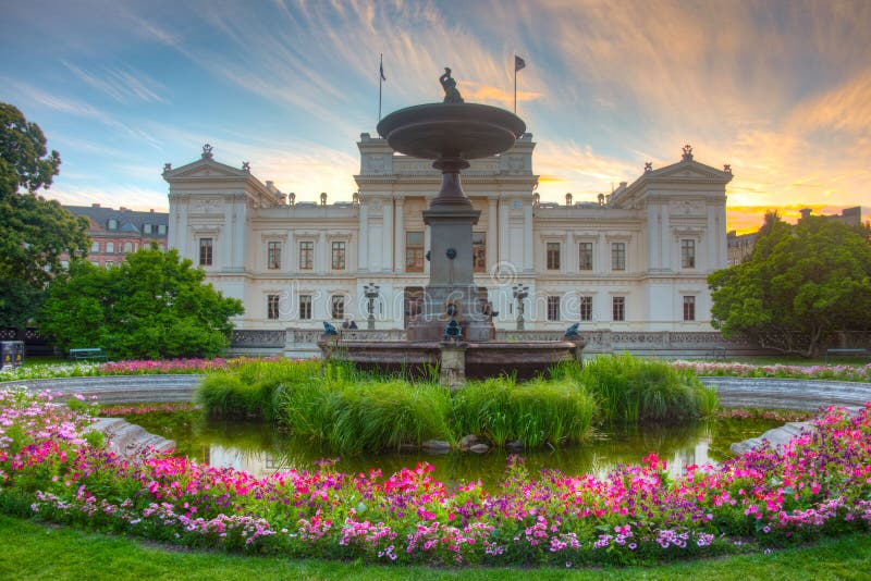 View of the Lund University in Sweden Stock Photo - Image of college ...
