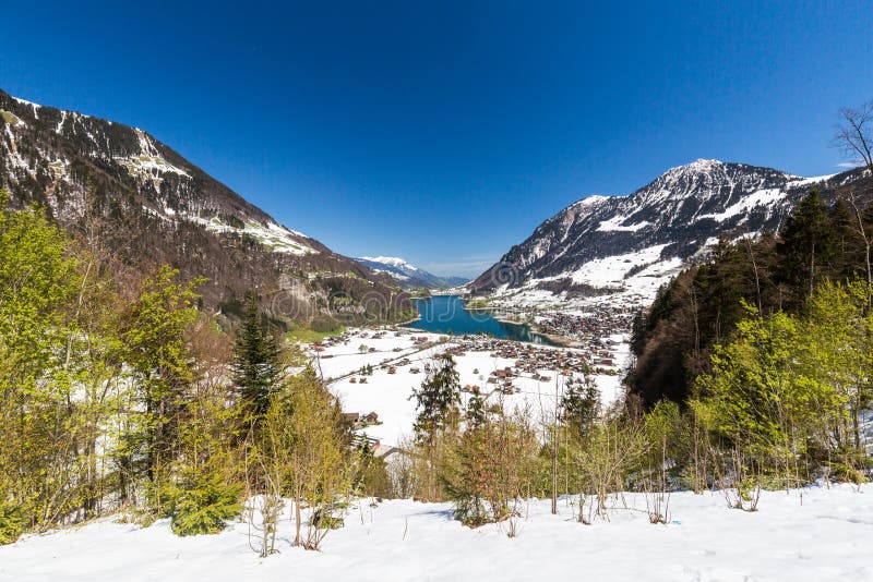 View of Brunig Pass in Lucerene Canton in Switzerland Stock Image ...