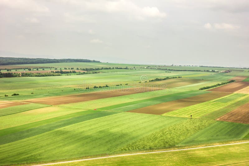 View of the Lush Green Fields Stock Image - Image of cloudscape ...