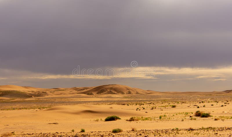 View of the Magnificent Landscape of the Sahara Stock Image - Image of ...