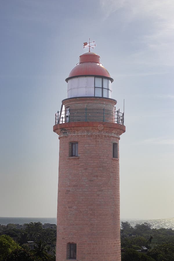 View of Mahabalipuram Lighthouse, Tamil Nadu, India Stock Photo - Image ...