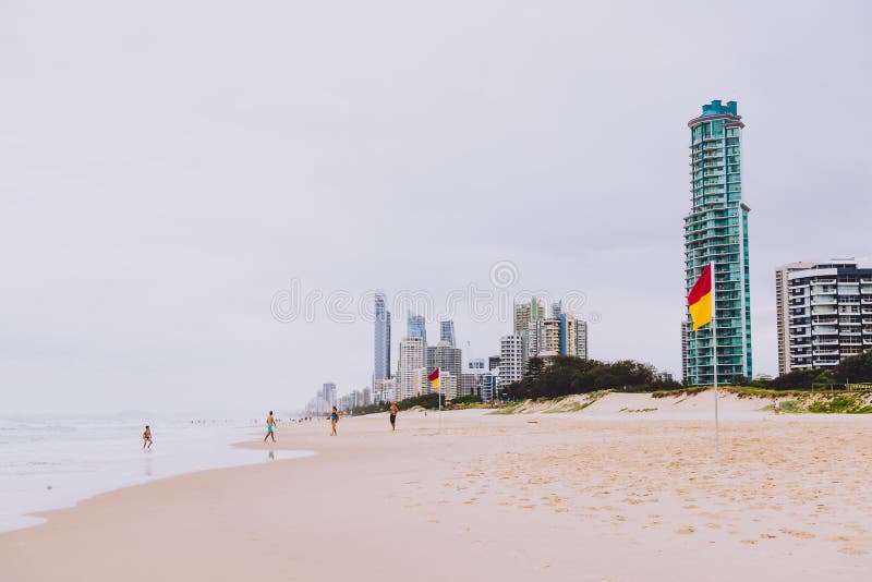 View of Main Beach on the Gold Coast Editorial Photography - Image of ...