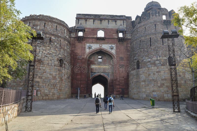 A View of Main Gate of Old Fort from Outside Editorial Photo - Image of ...