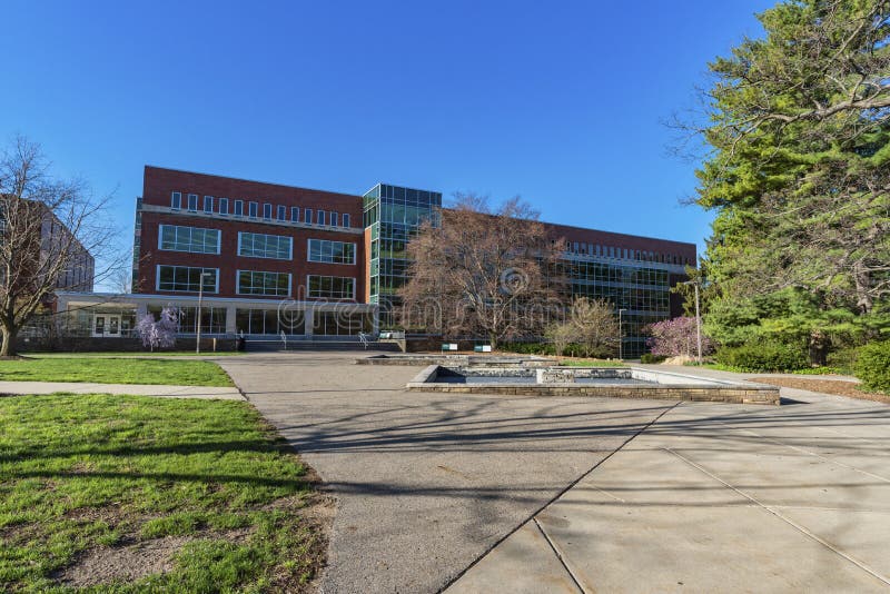 View of the Main Library on the Campus of Michigan State University ...