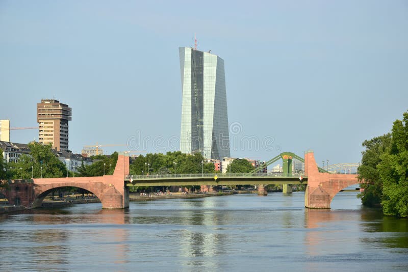 View on the Main River in Frankfurt on the Main, Germany Editorial ...