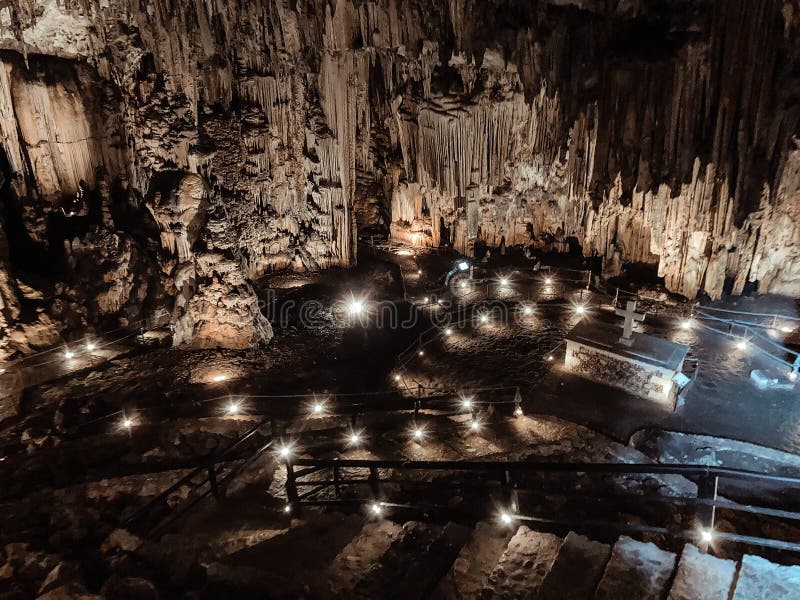 The cave of melidoni stock image. Image of cave, travel - 263491023