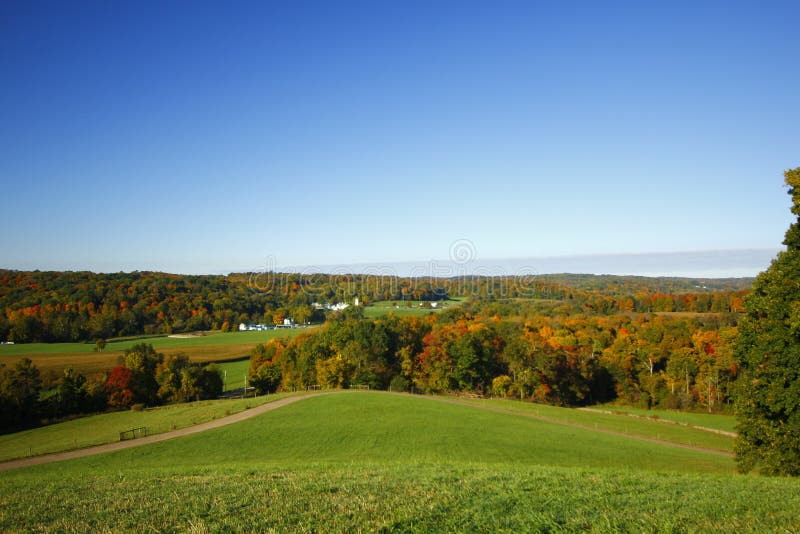 View of Malabar Farm State Park Seen from Mount Jeez, Ohio Stock Photo ...