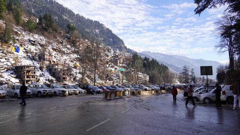 View of Manali Himachal Pradesh City Editorial Photography - Image of ...