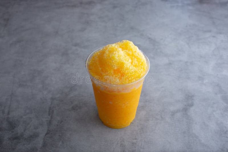 Mango raspado drink stock image. Image of refreshment - 281144711