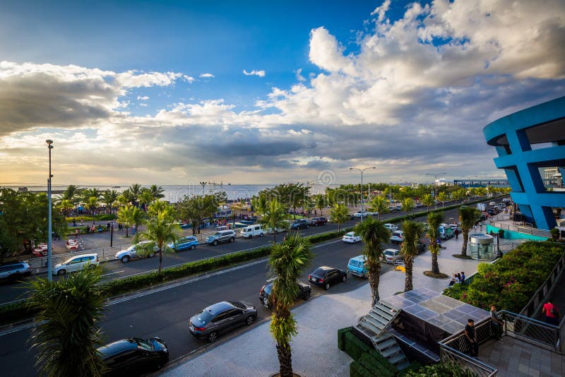 City Buildings At Manila Bay Philippines Editorial Stock Image - Image ...