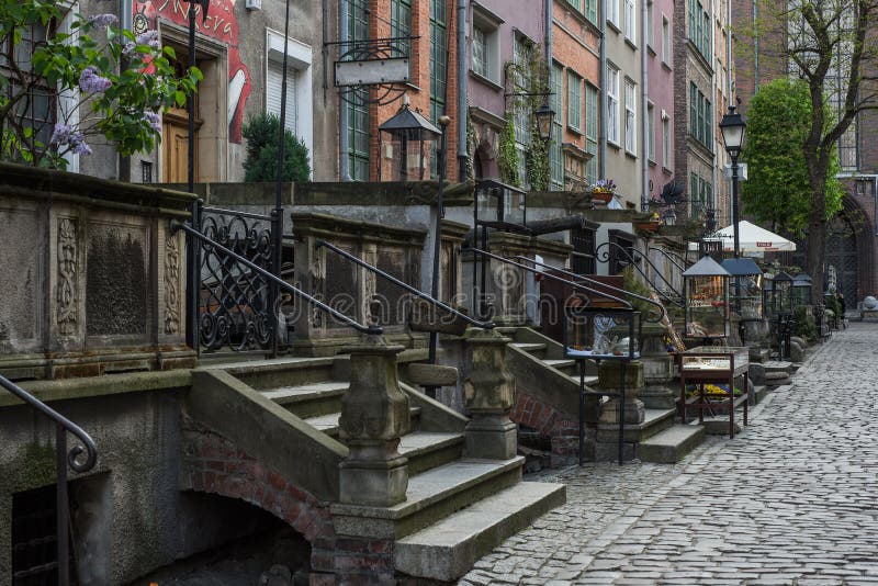 View of Mariacka Street editorial image. Image of baltic - 72773740