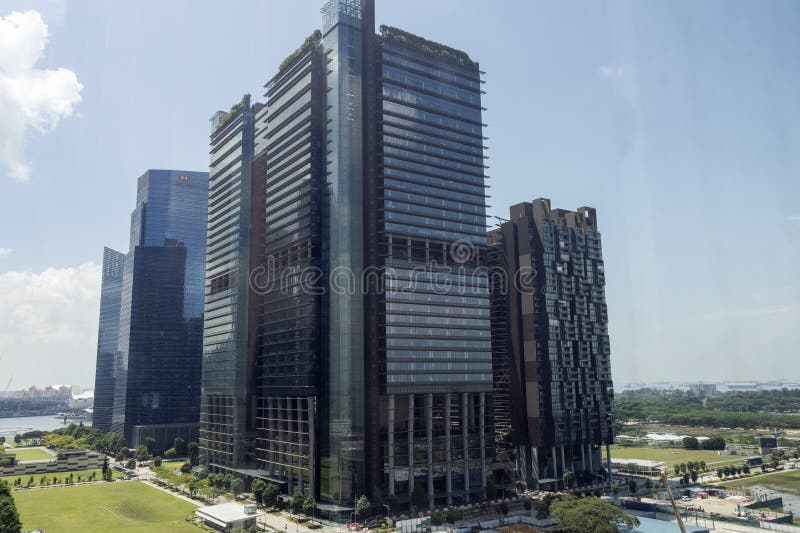 View of Marina One Towers in Singapore Editorial Stock Image - Image of ...