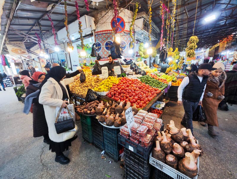 View at the Market of Amman on Jordan Editorial Stock Photo - Image of ...