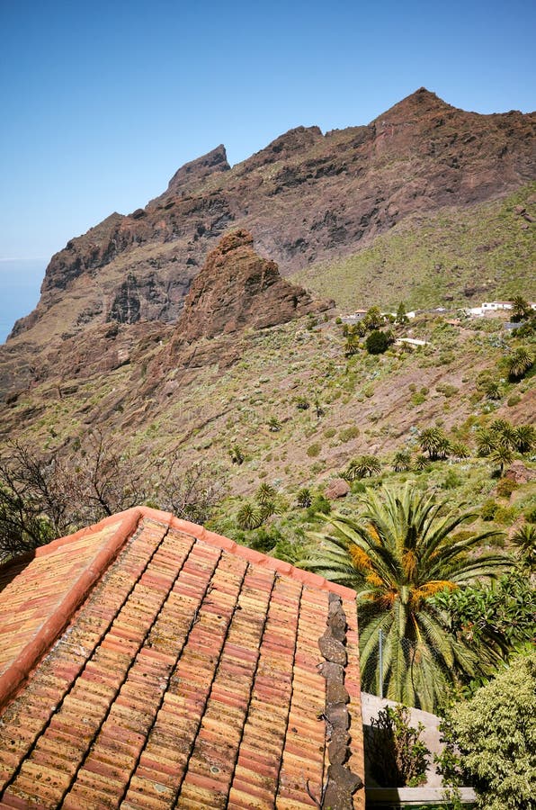 View of Masca Mountain Village, Tenerife, Spain Stock Image - Image of ...
