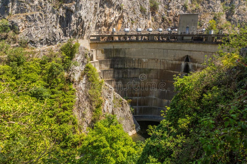 View of Matka Dam in North Macedon Stock Image - Image of industry ...