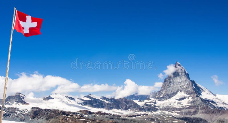 View of the Matterhorn - Zermatt, Switzerland Stock Image - Image of ...