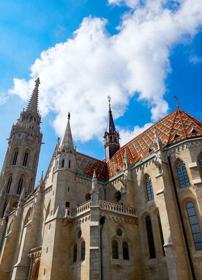 View on Matthias Church at Buda Castle Stock Image - Image of tourism ...