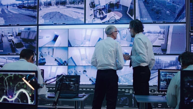 Male Operator Using Computer Surveillance Center Stock Photos - Free ...