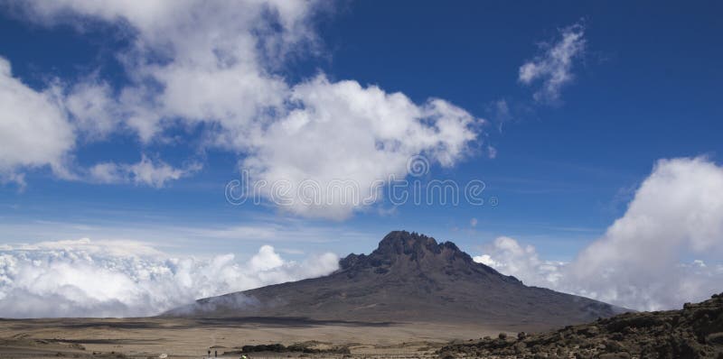 View of Mawenzi stock image. Image of adventure, mawenzi - 46444127