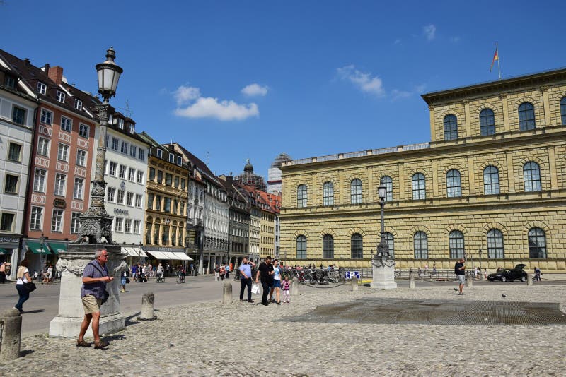Max-Joseph-Platz in Munich editorial stock image. Image of travel ...