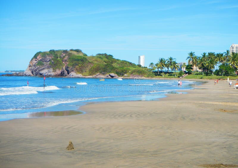 View of Mazatlan Beach, Sinaloa, Mexico Stock Image - Image of resort ...